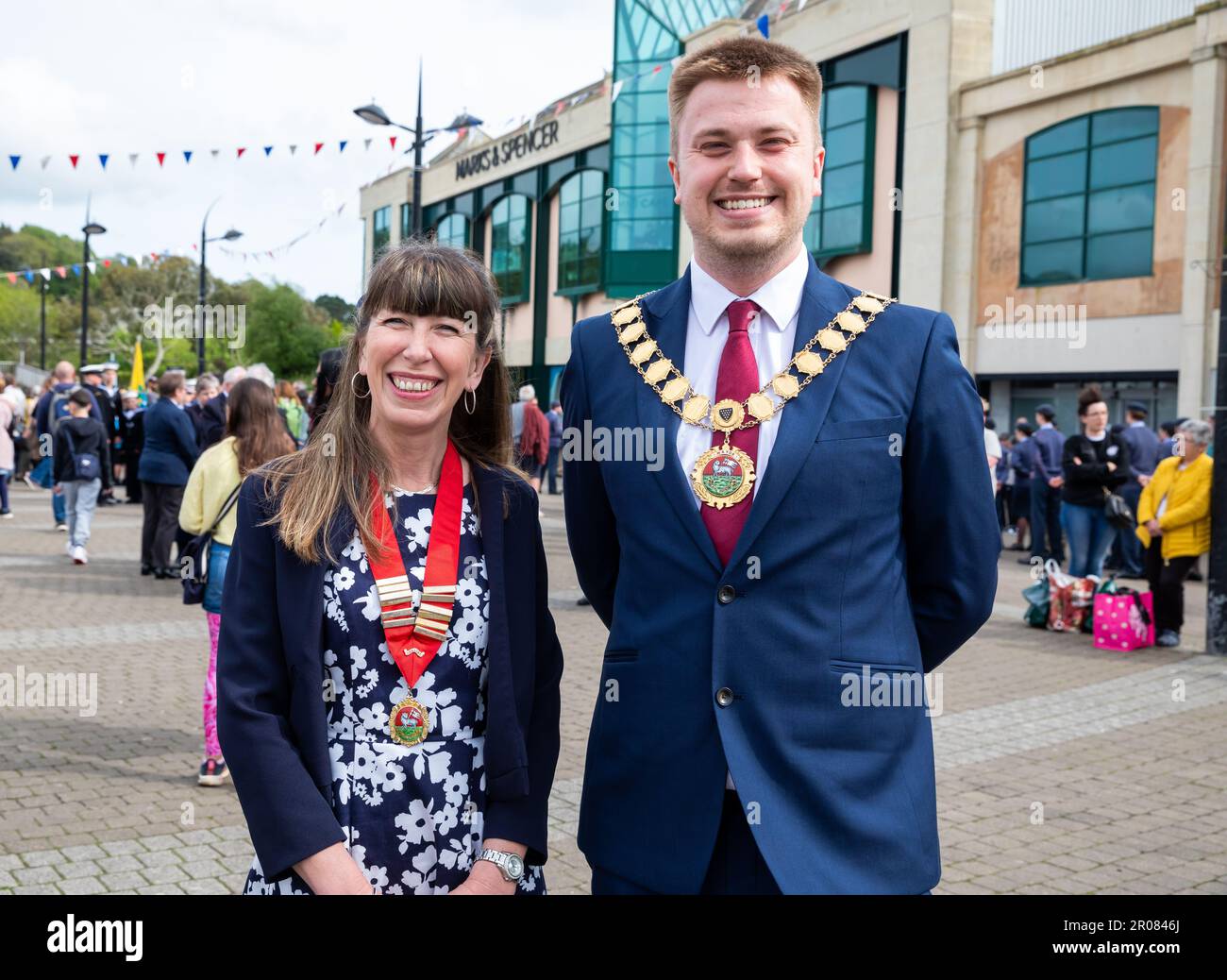 Truro,Cornwall,7th May 2023,A Coronation Parade took place in Truro ...