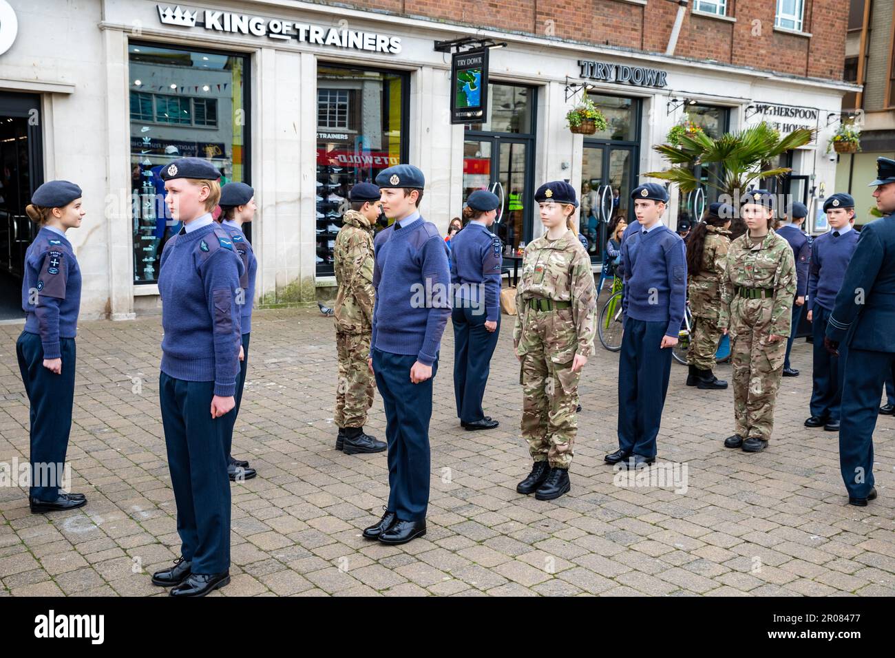 Royal british legion parade high street hi-res stock photography and ...