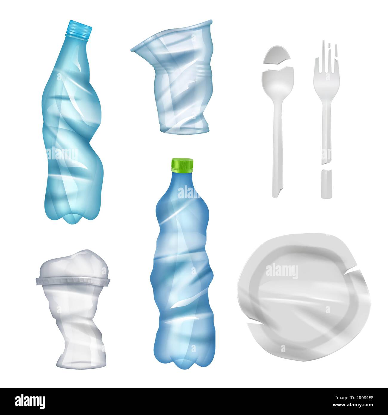 Plastic crushed Stock Vector Images - Alamy