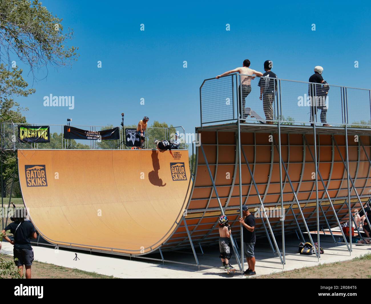 Lawrence, Kansas - May 6, 2023: Corey Lawrence Memorial Vert Ramp ...