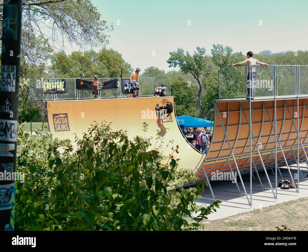 Lawrence, Kansas - May 6, 2023: Corey Lawrence Memorial Vert Ramp ...