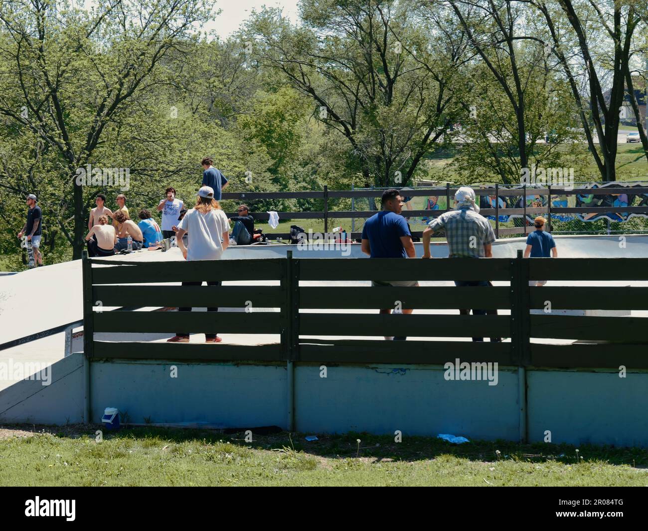 Lawrence, Kansas - May 6, 2023: Corey Lawrence Memorial Vert Ramp ...