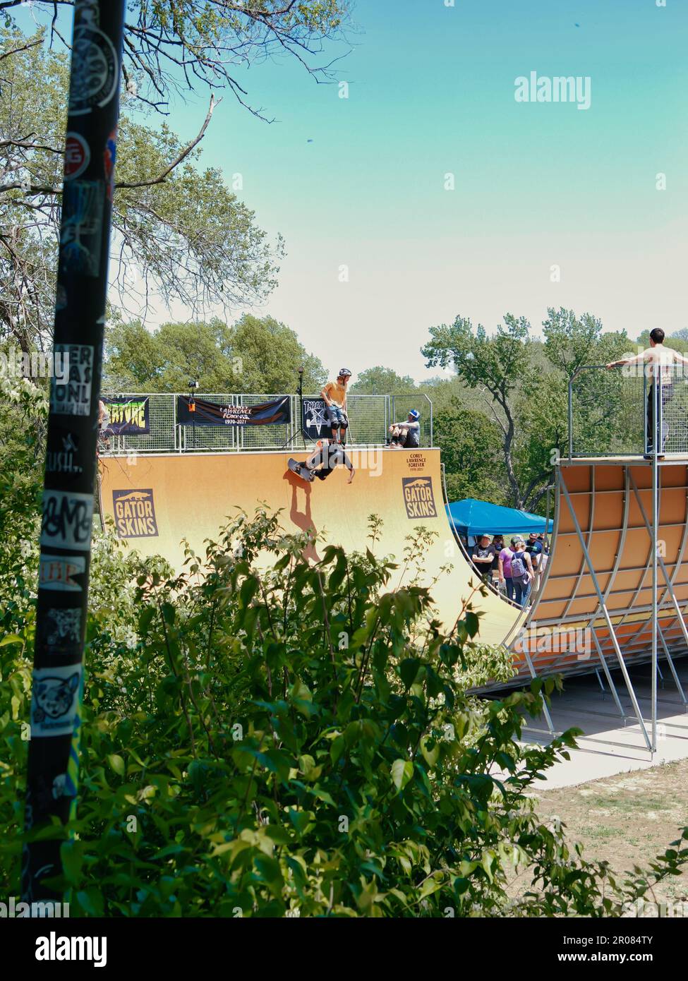 Lawrence, Kansas - May 6, 2023: Corey Lawrence Memorial Vert Ramp ...
