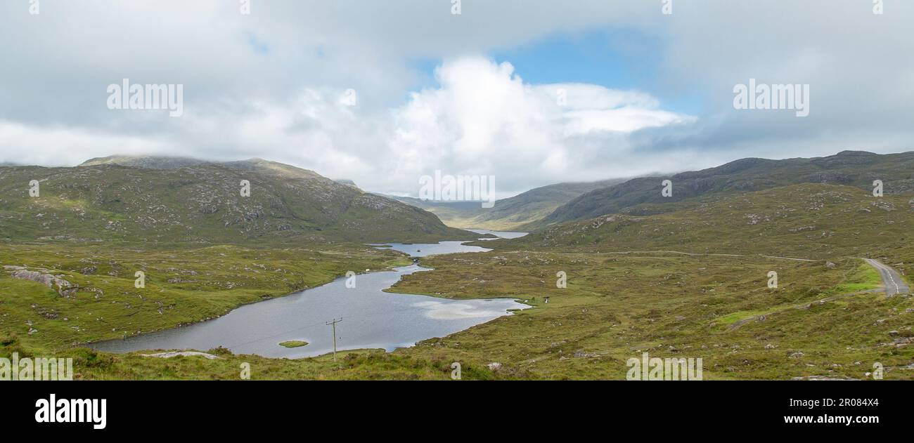 Mountain View to Laxdale Lochs, Harris, Isle of Harris, Hebrides, Outer ...