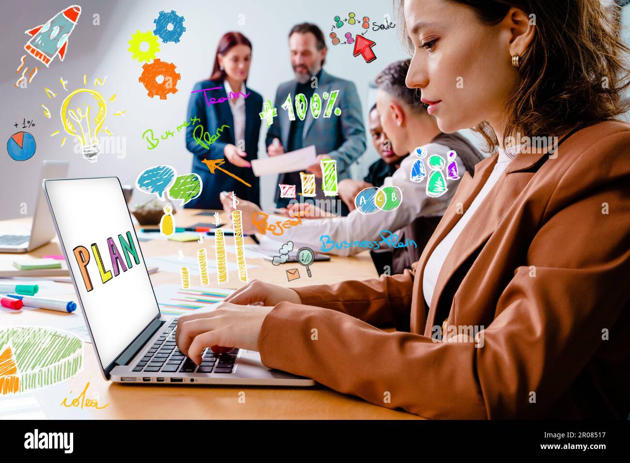Creative project planning business team hi-res stock photography and ...