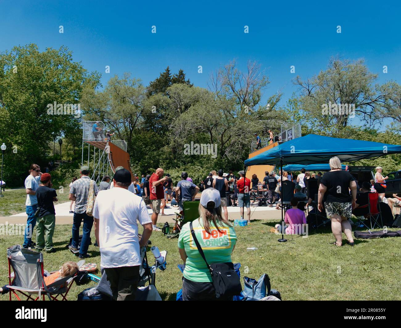 Lawrence, Kansas - May 6, 2023: Corey Lawrence Memorial Vert Ramp ...