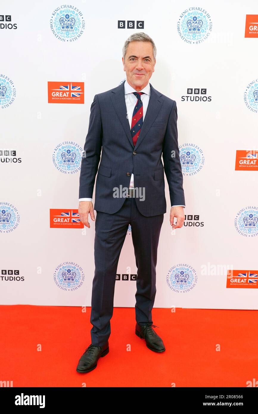 Actor James Nesbitt poses backstage at the Coronation Concert held in ...