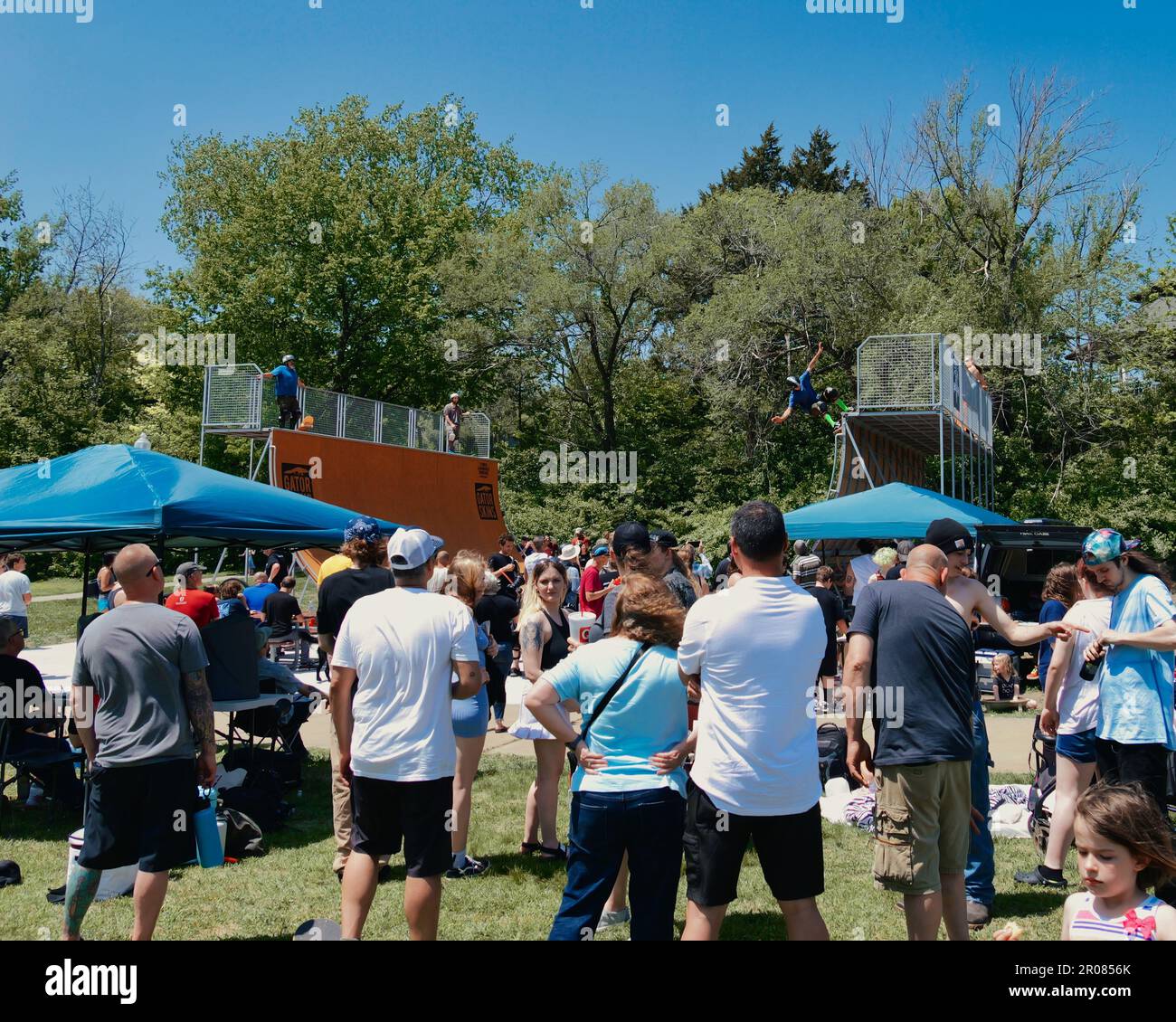Lawrence, Kansas - May 6, 2023: Corey Lawrence Memorial Vert Ramp ...