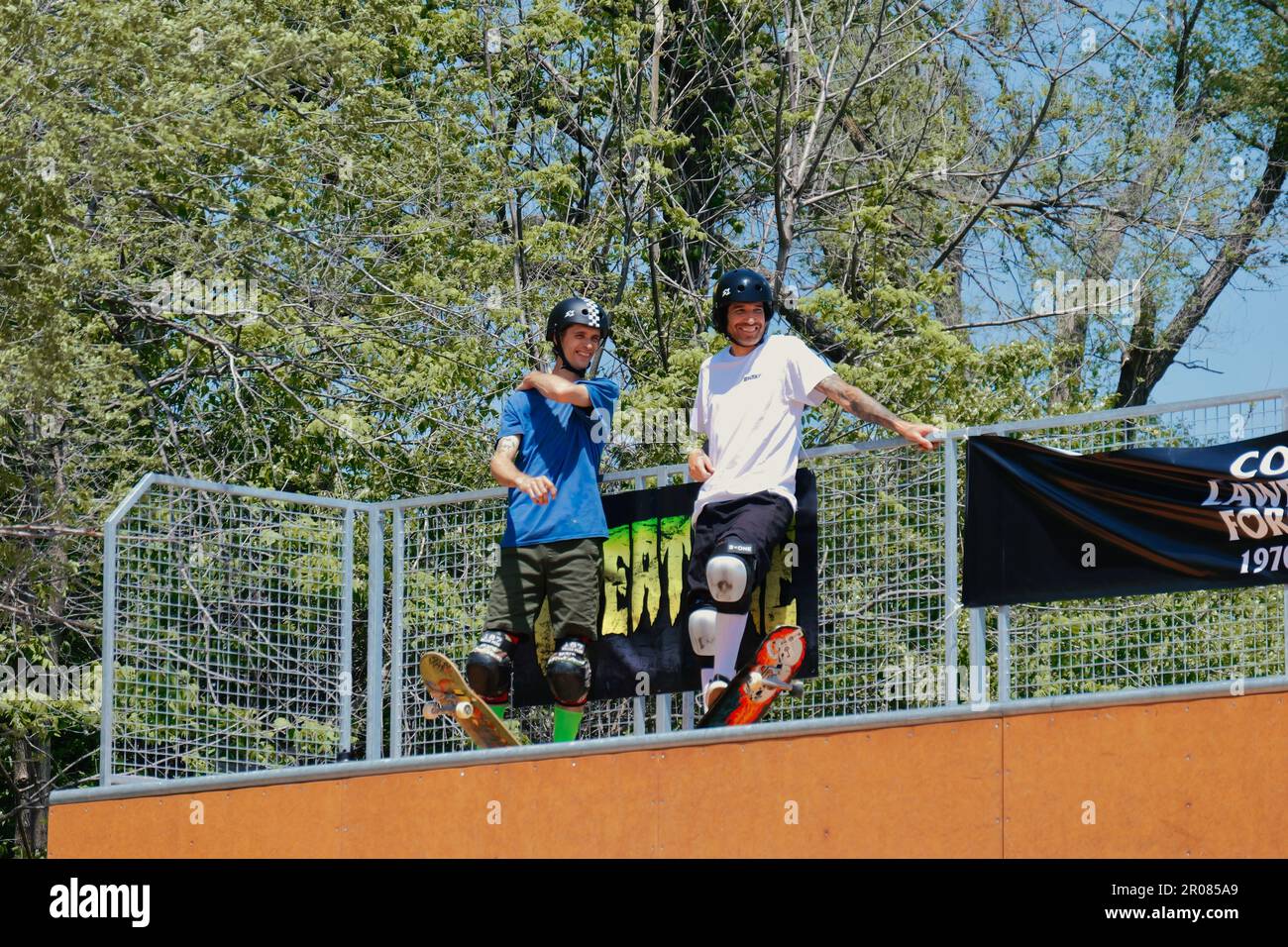 Lawrence, Kansas - May 6, 2023: Corey Lawrence Memorial Vert Ramp ...