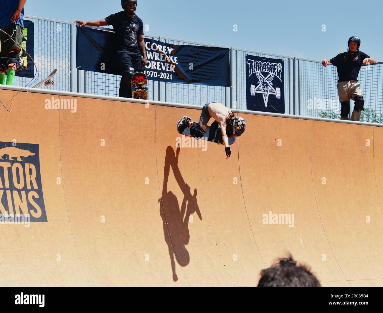 Lawrence, Kansas - May 6, 2023: Corey Lawrence Memorial Vert Ramp ...
