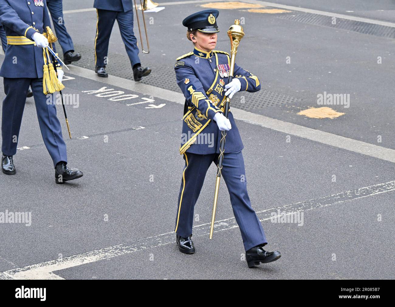 London, UK. 06th May, 2023. London, UK on May 06 2023. The Drum Major ...