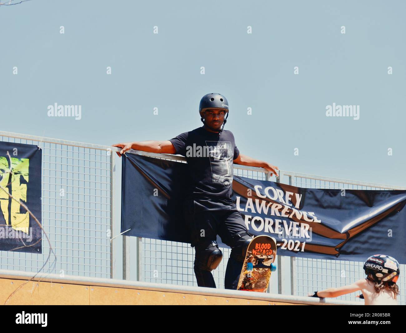 Lawrence Kansas May 6 2023 Corey Lawrence Memorial Vert Ramp Ribbon Cutting Ceremony At