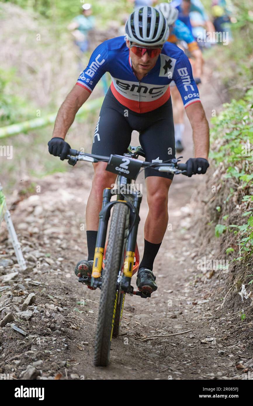 Chur, Schweiz. 7. Mai 2023. Carod Titouan FRA (Team Bmc) während des ...