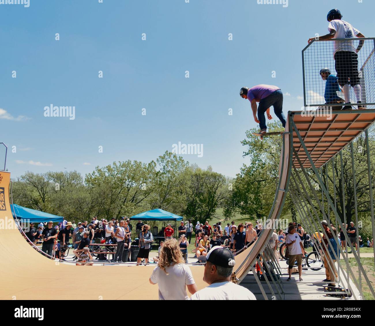 Lawrence, Kansas - May 6, 2023: Corey Lawrence Memorial Vert Ramp ...
