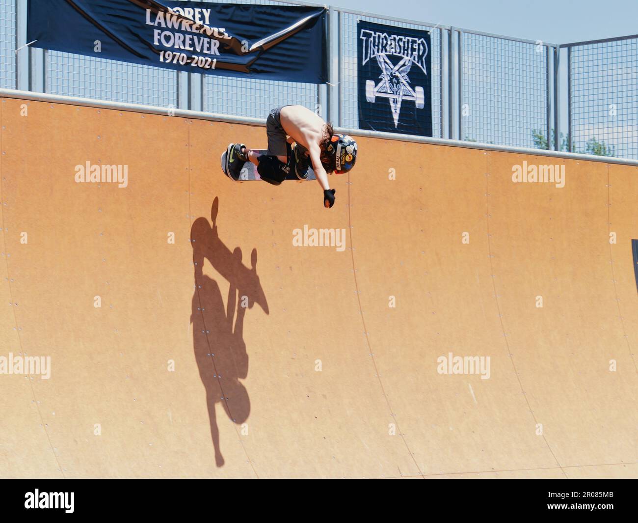 Lawrence, Kansas - May 6, 2023: Corey Lawrence Memorial Vert Ramp ...