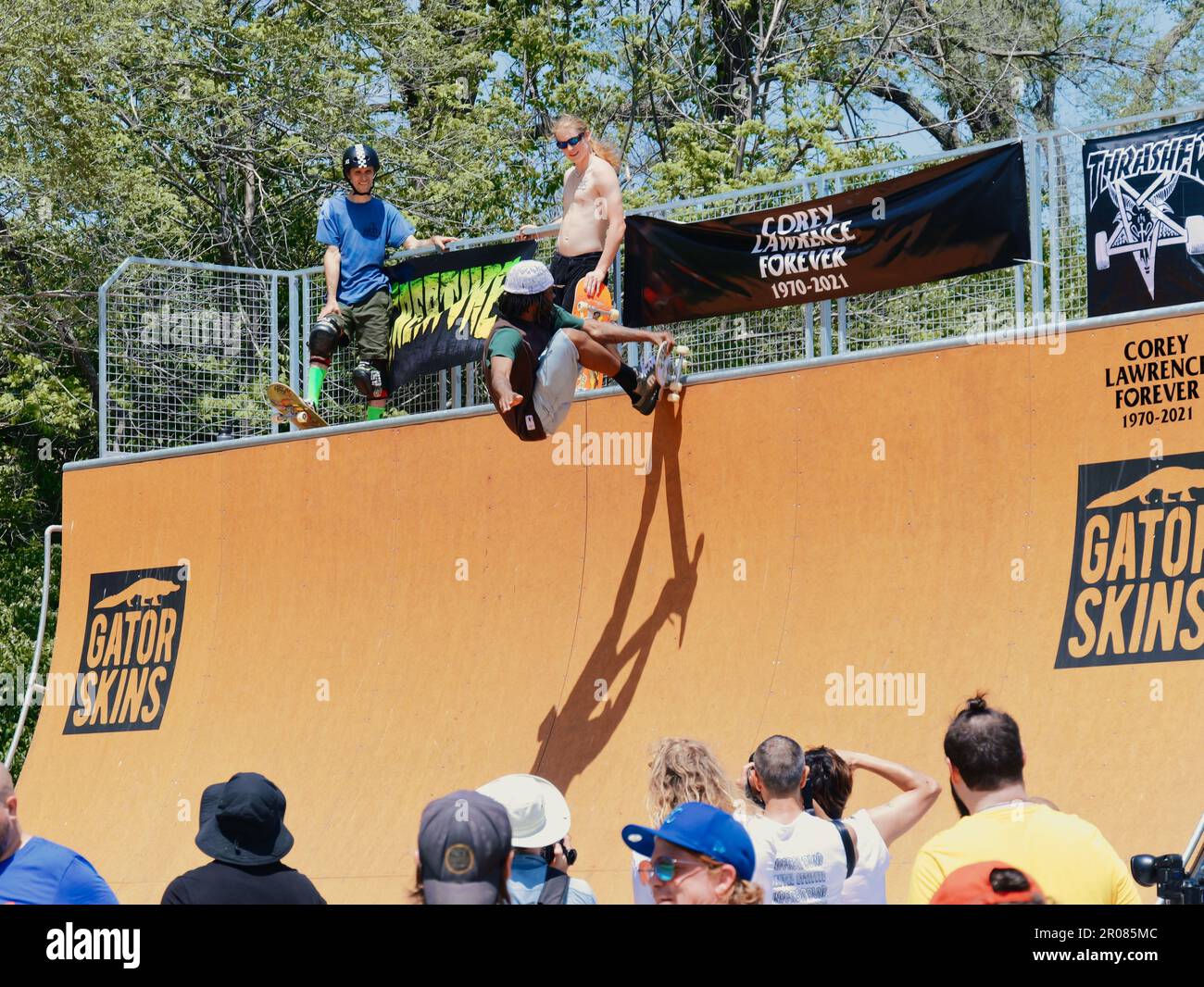 Lawrence, Kansas - May 6, 2023: Corey Lawrence Memorial Vert Ramp ...
