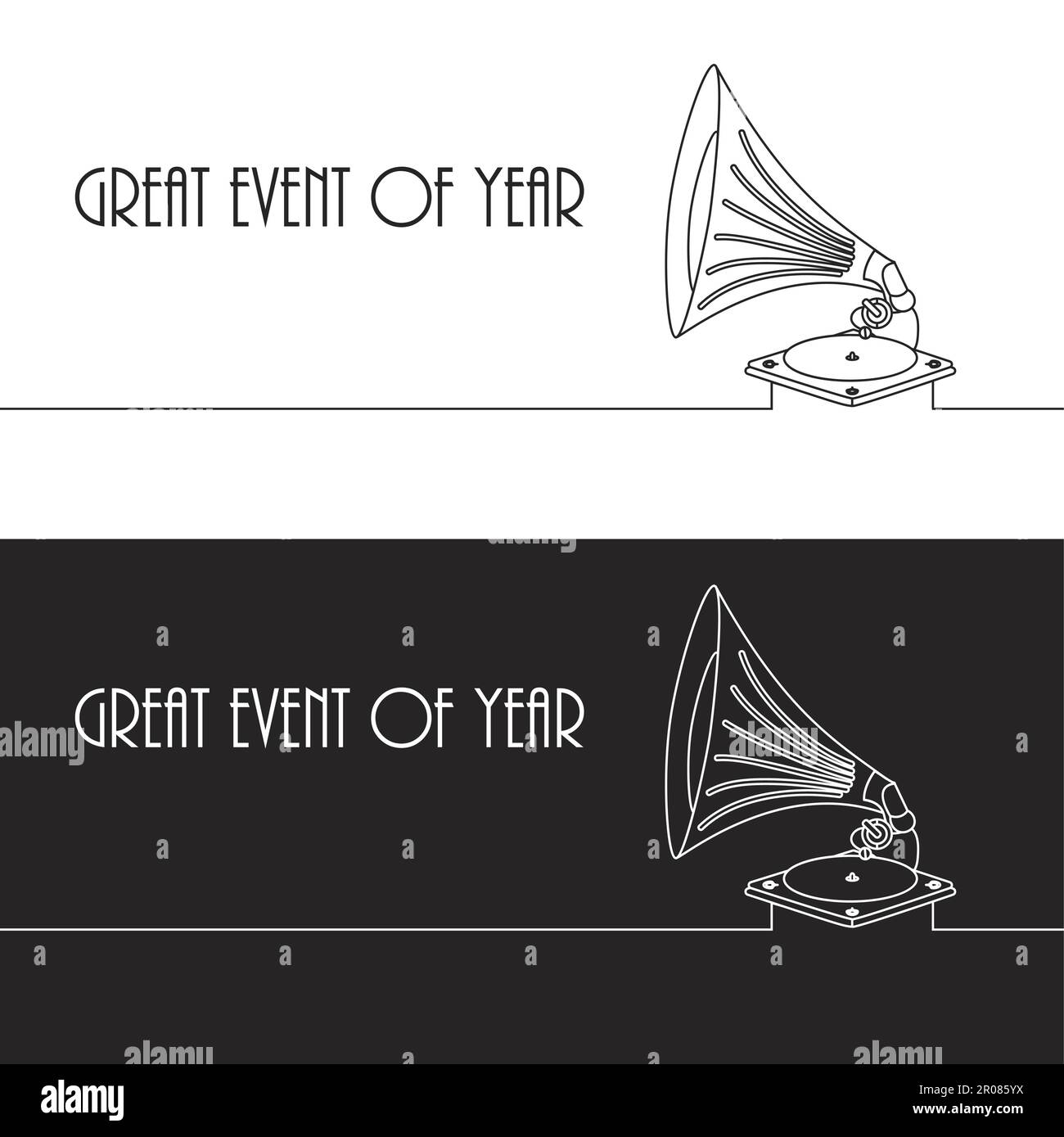 Vector old gramophone and music symbol. Vector Stock Vector Image & Art ...