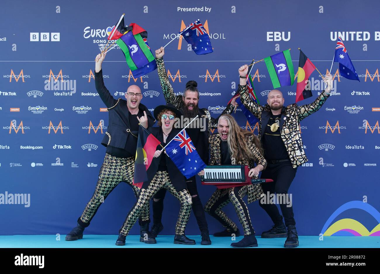 Voyager attending the National Lottery's Big Eurovision Welcome Party ...