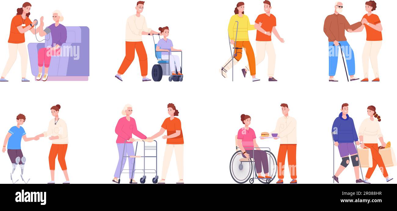 Adult social care carer Cut Out Stock Images & Pictures - Alamy