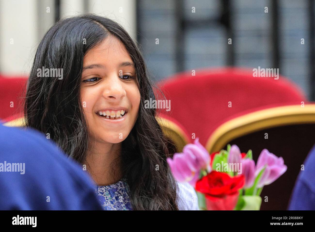 London, UK. 07th May, 2023. The Sunak children enjoy themselves at the ...