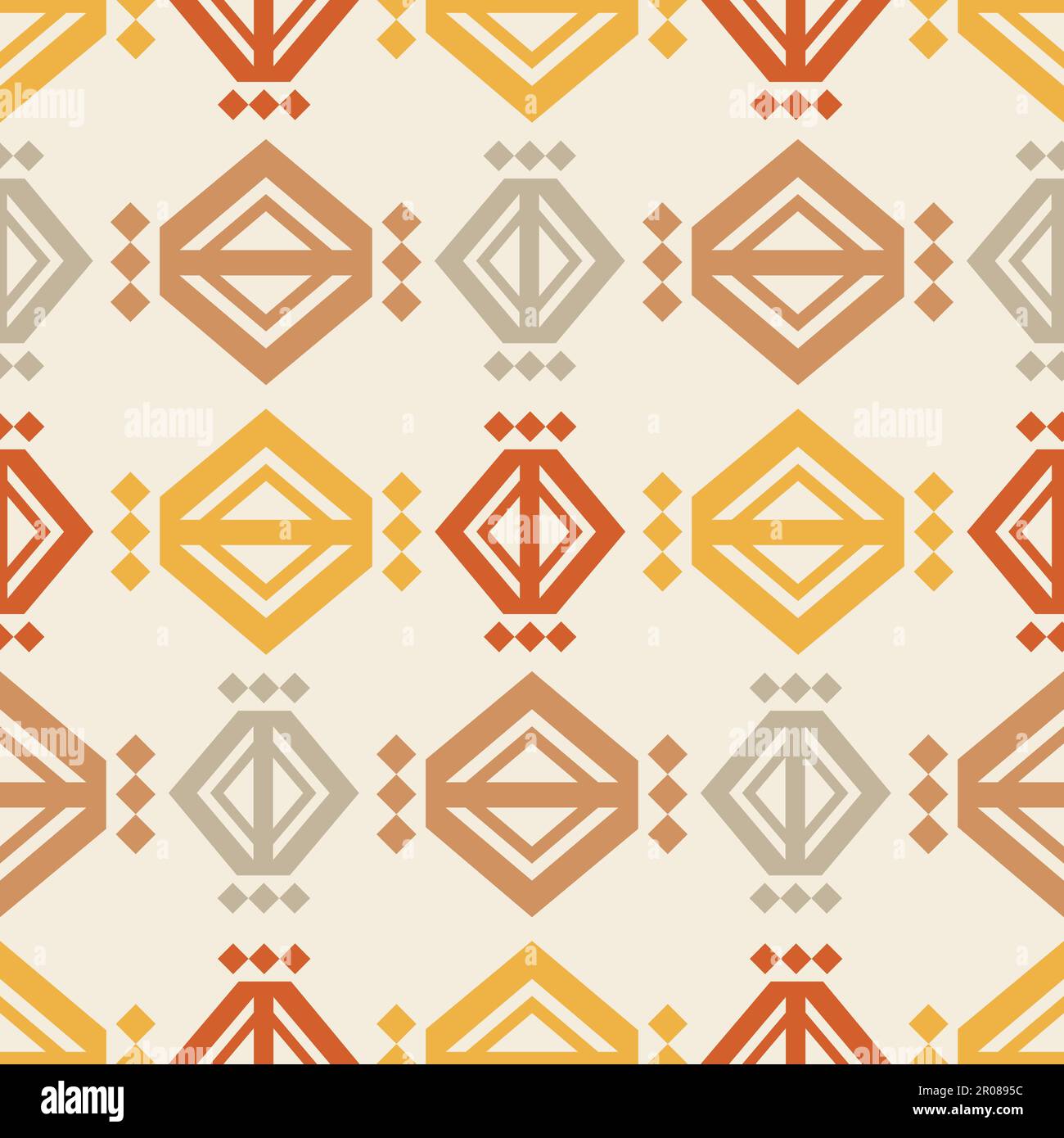 Southwestern Aztec Seamless Pattern. Navajo Print Stock Vector Image ...