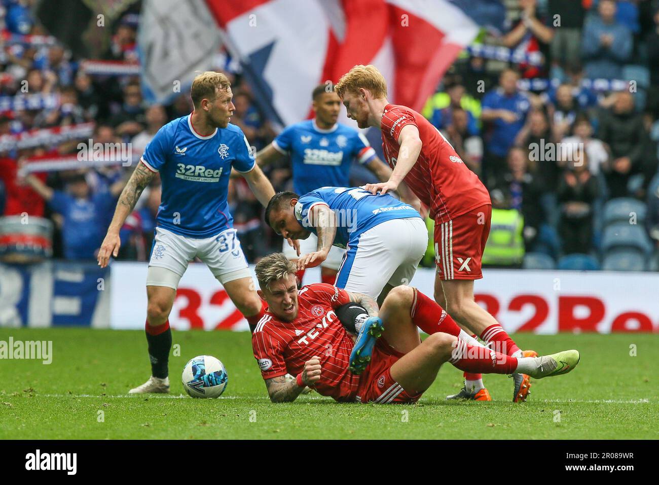 Glasgow, UK. 07th May, 2023. Rangers played Aberdeen at Ibrox Stadium ...