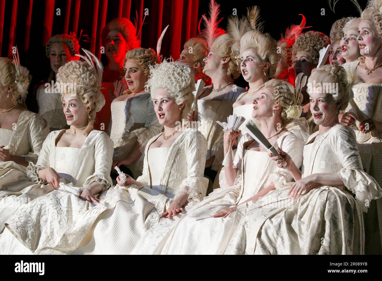 female chorus in DON PASQUALE at Glyndebourne Festival Opera, East ...