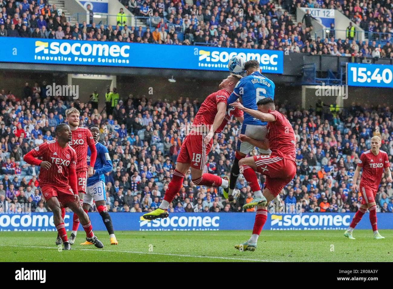 Glasgow, UK. 07th May, 2023. Rangers played Aberdeen at Ibrox Stadium ...