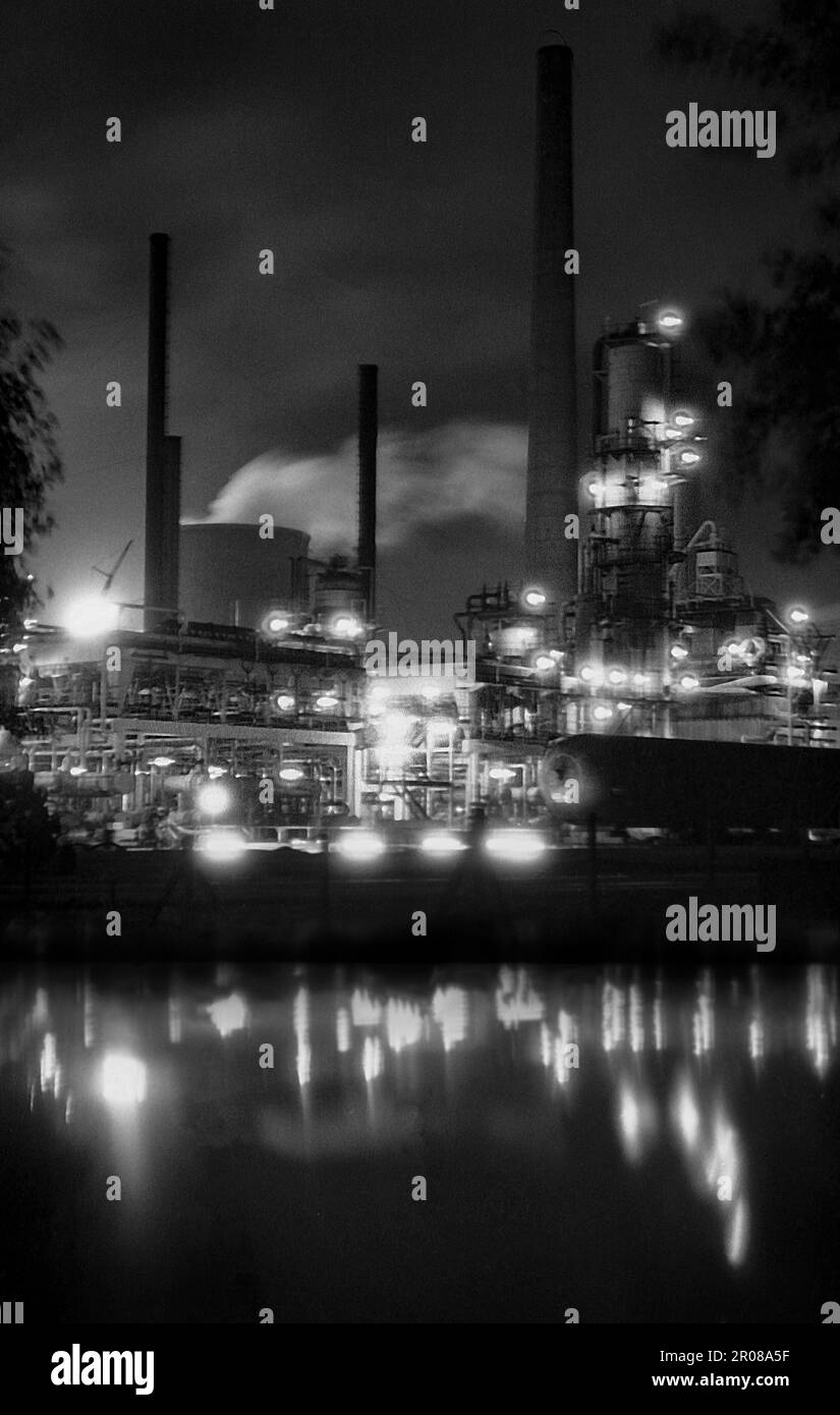 Stanlow Oil Refinery,circa 1970,Ellesmere Port,CH65 4HB,Archive Stock ...