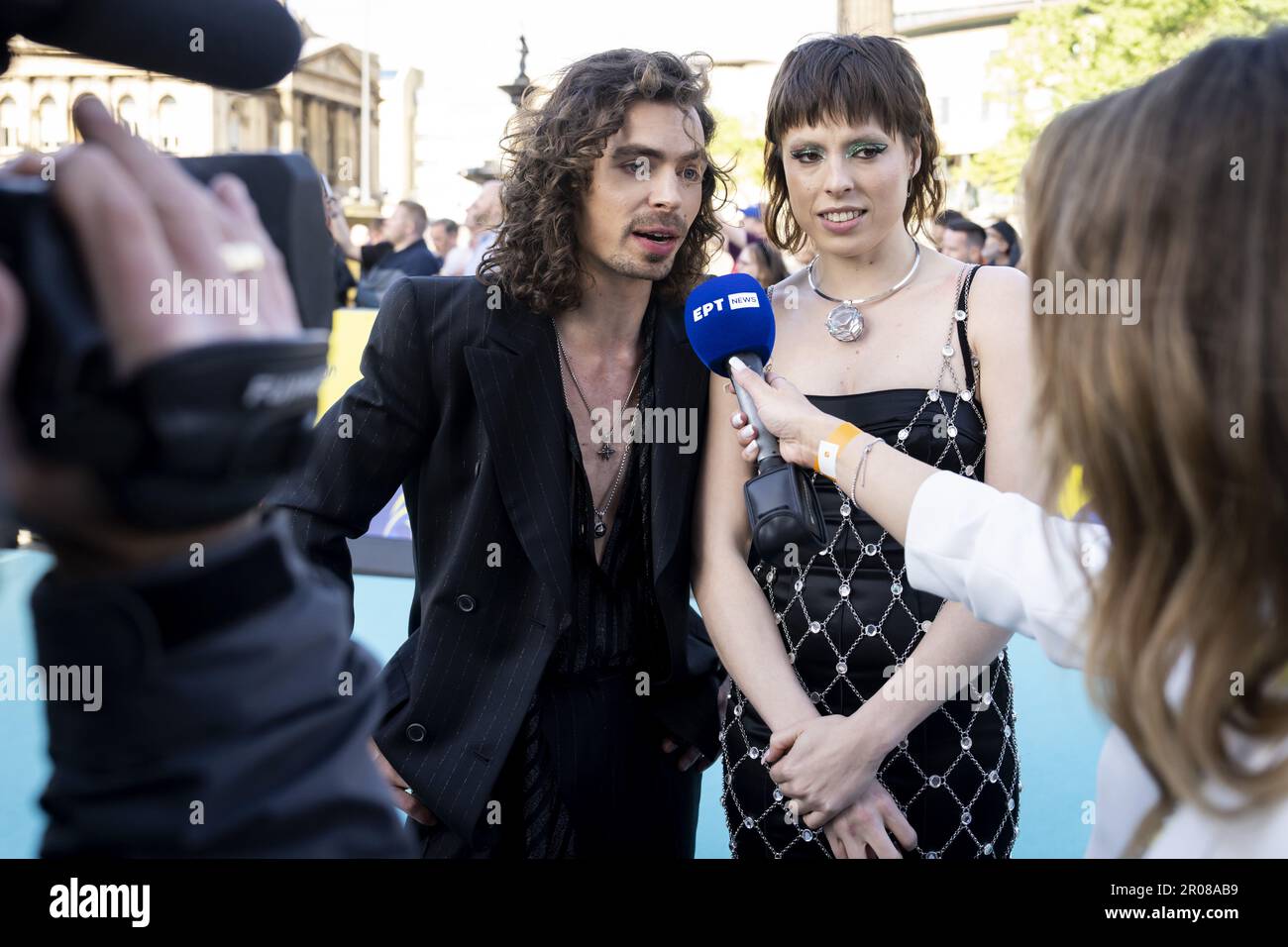 Liverpool, UK. 07th May, 2023. LIVERPOOL - Mia Nicolai and Dion Cooper ...