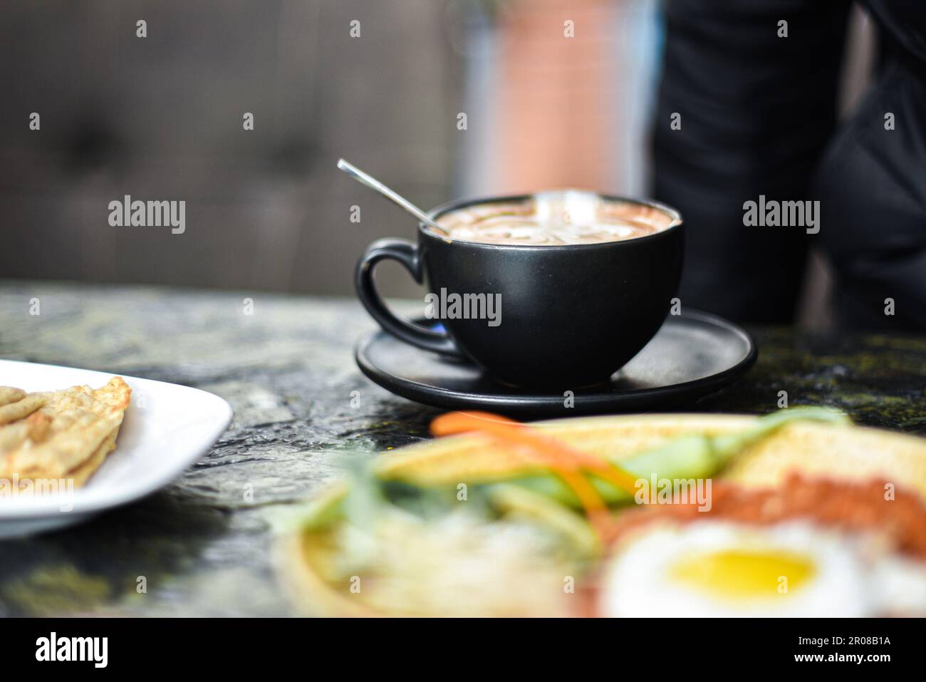 a big and heavy breakfast but healthy and yummy Stock Photo - Alamy