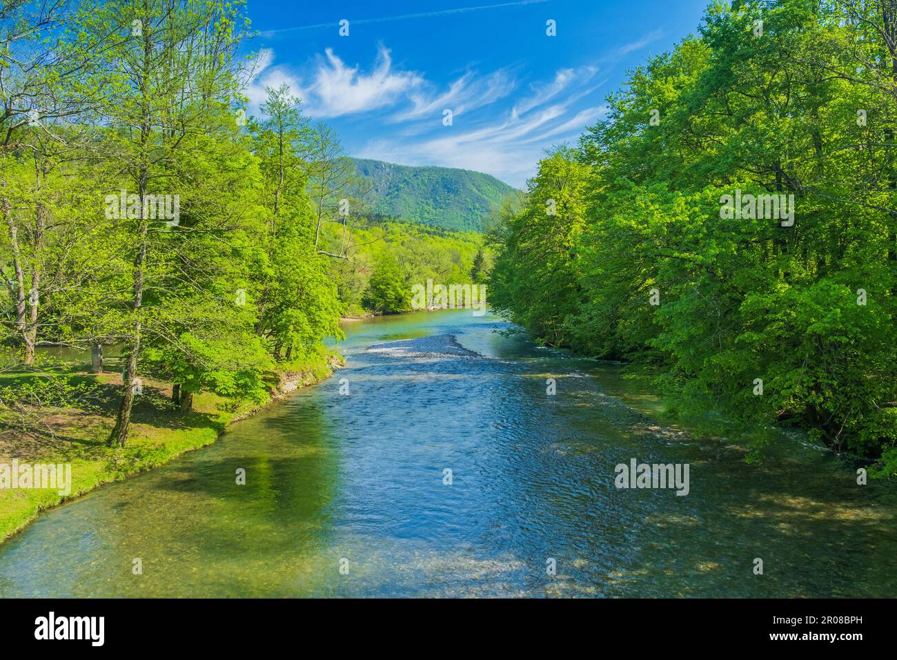 Canyon of Kupa river in spring, Gorski kotar, Croatia Stock Photo - Alamy