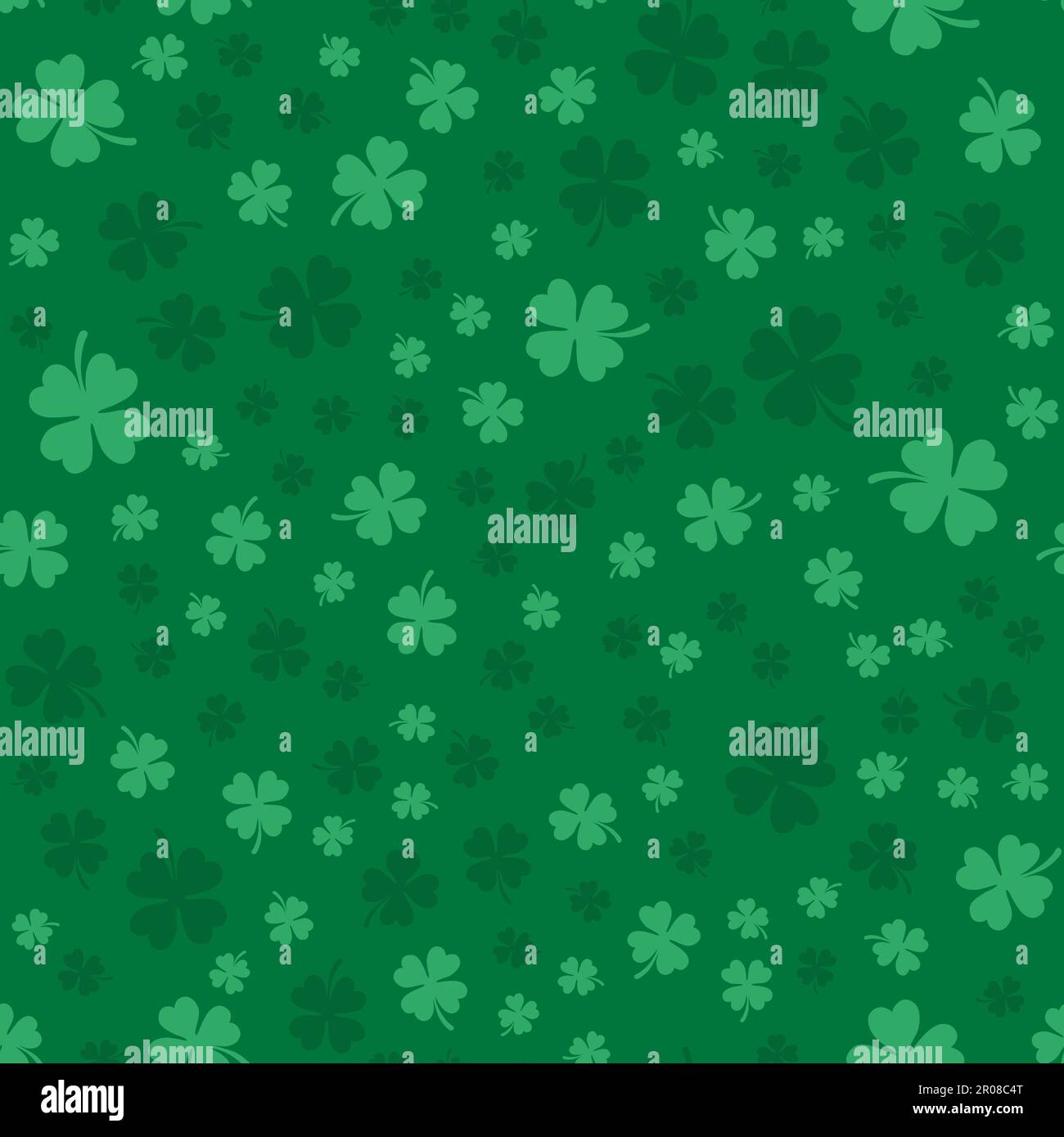 Saint Patricks day green background. Green clover leaves pattern. Vector illustration Stock ...