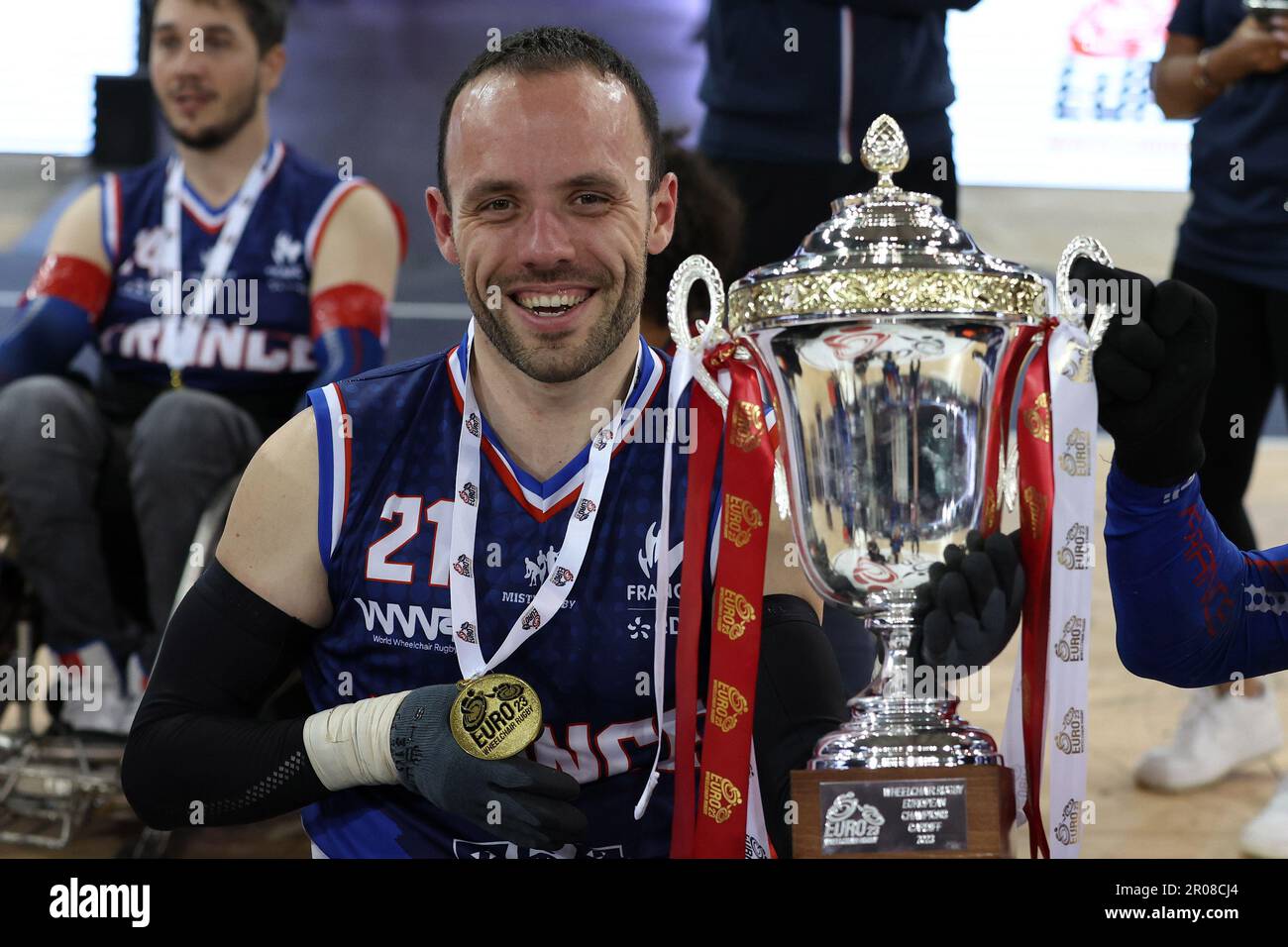 Cardiff, UK. 07th May, 2023. Jonathan Hivernat, the captain of France ...
