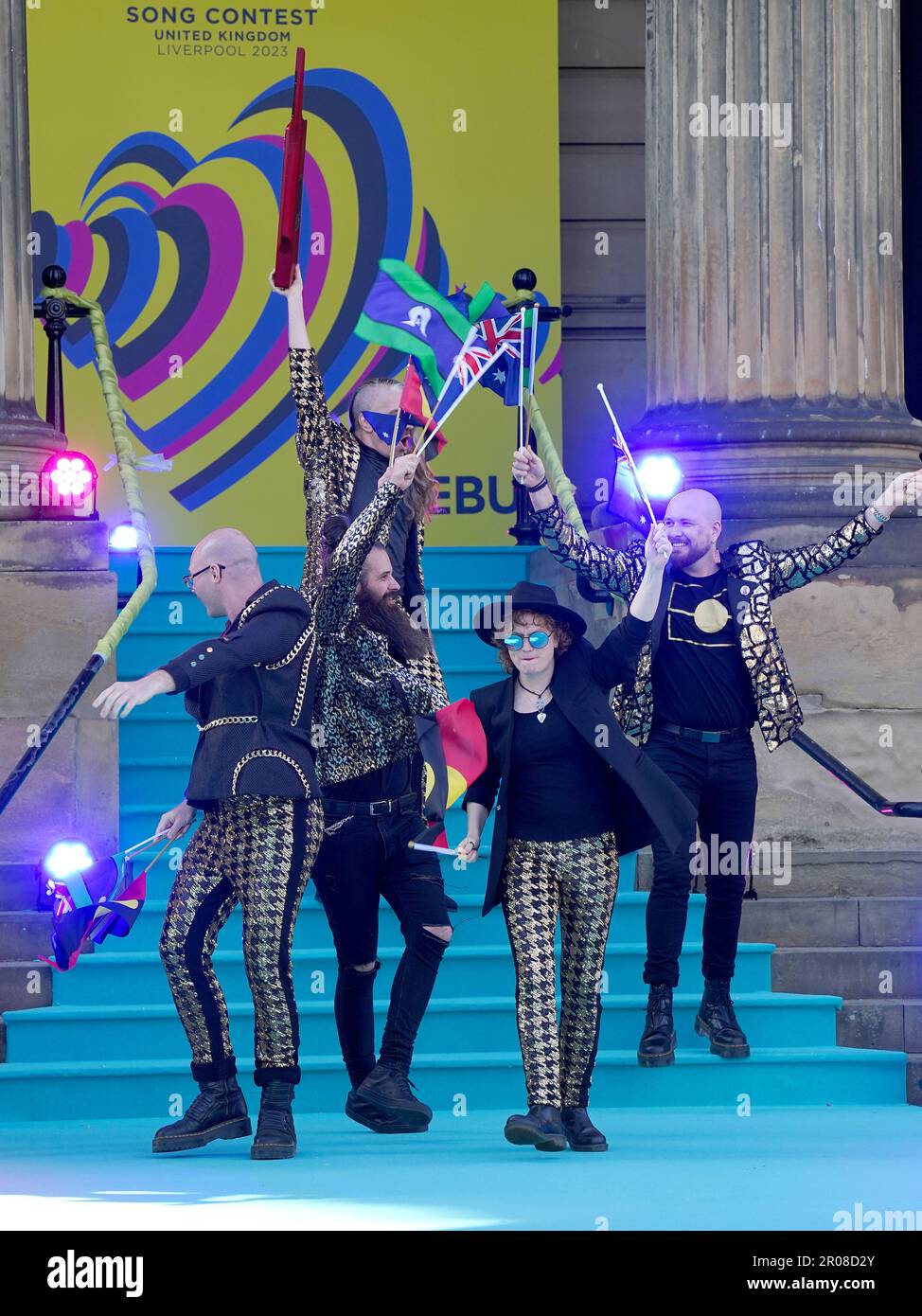 Voyager from Australia attending the National Lottery's Big Eurovision ...