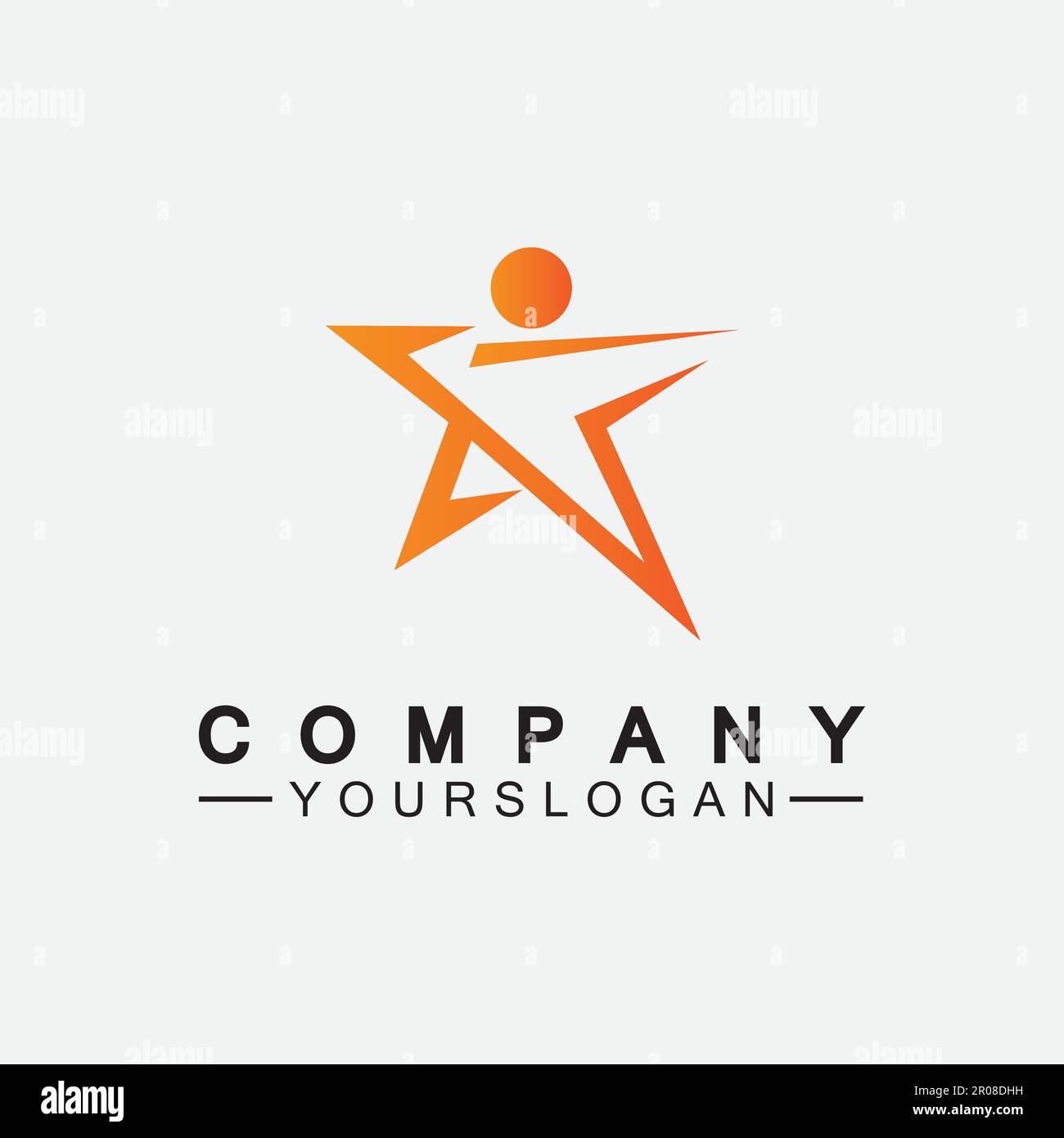 Star people success logo and symbol icon Template Stock Vector Image ...