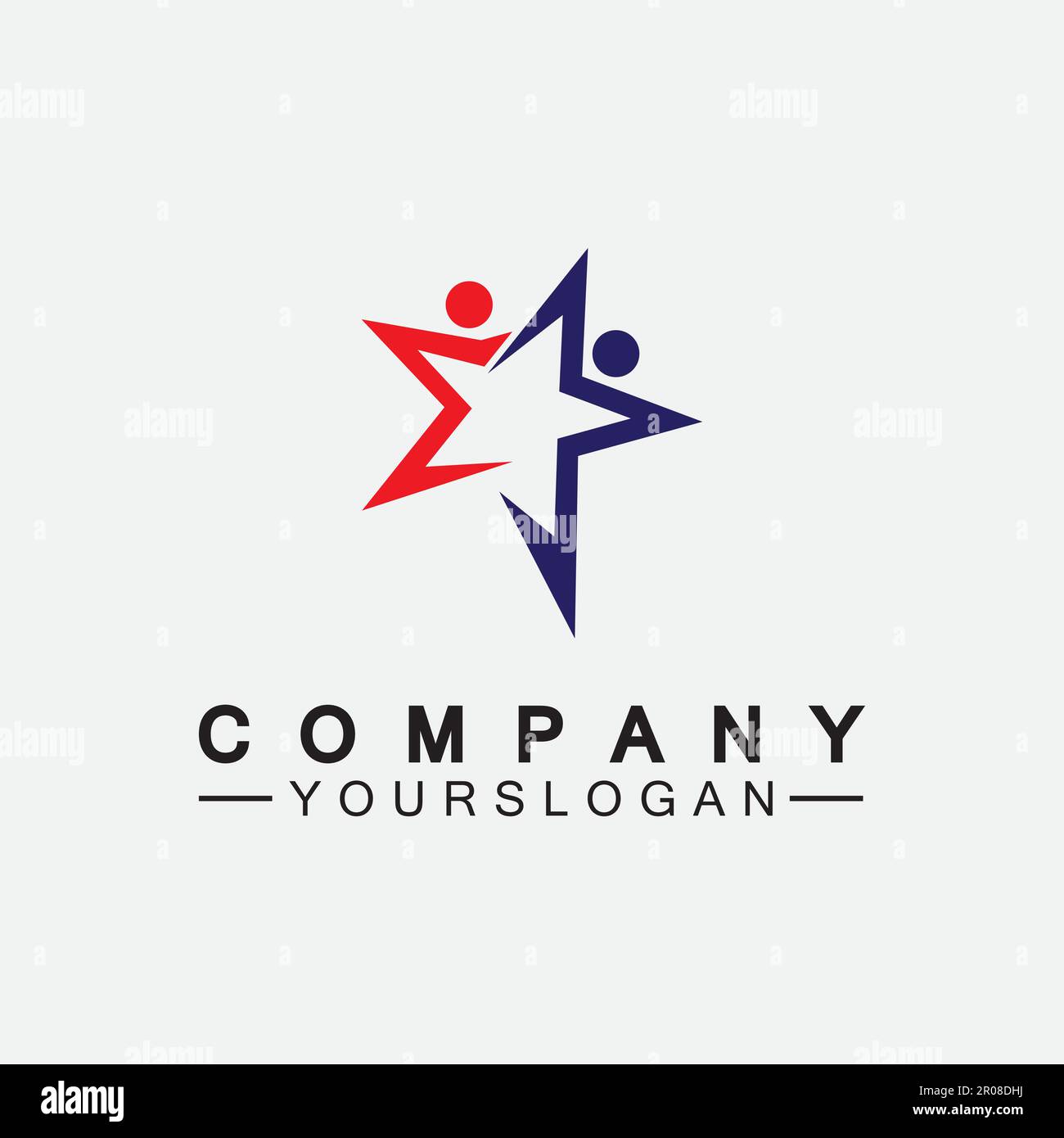 Star people success logo and symbol icon Template Stock Vector Image ...
