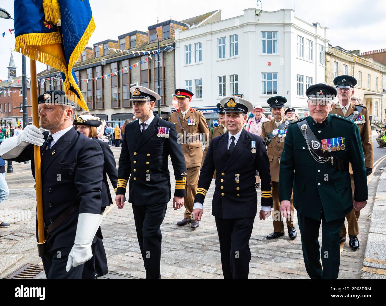 Truro,Cornwall,7th May 2023,A Coronation Parade took place in Truro ...