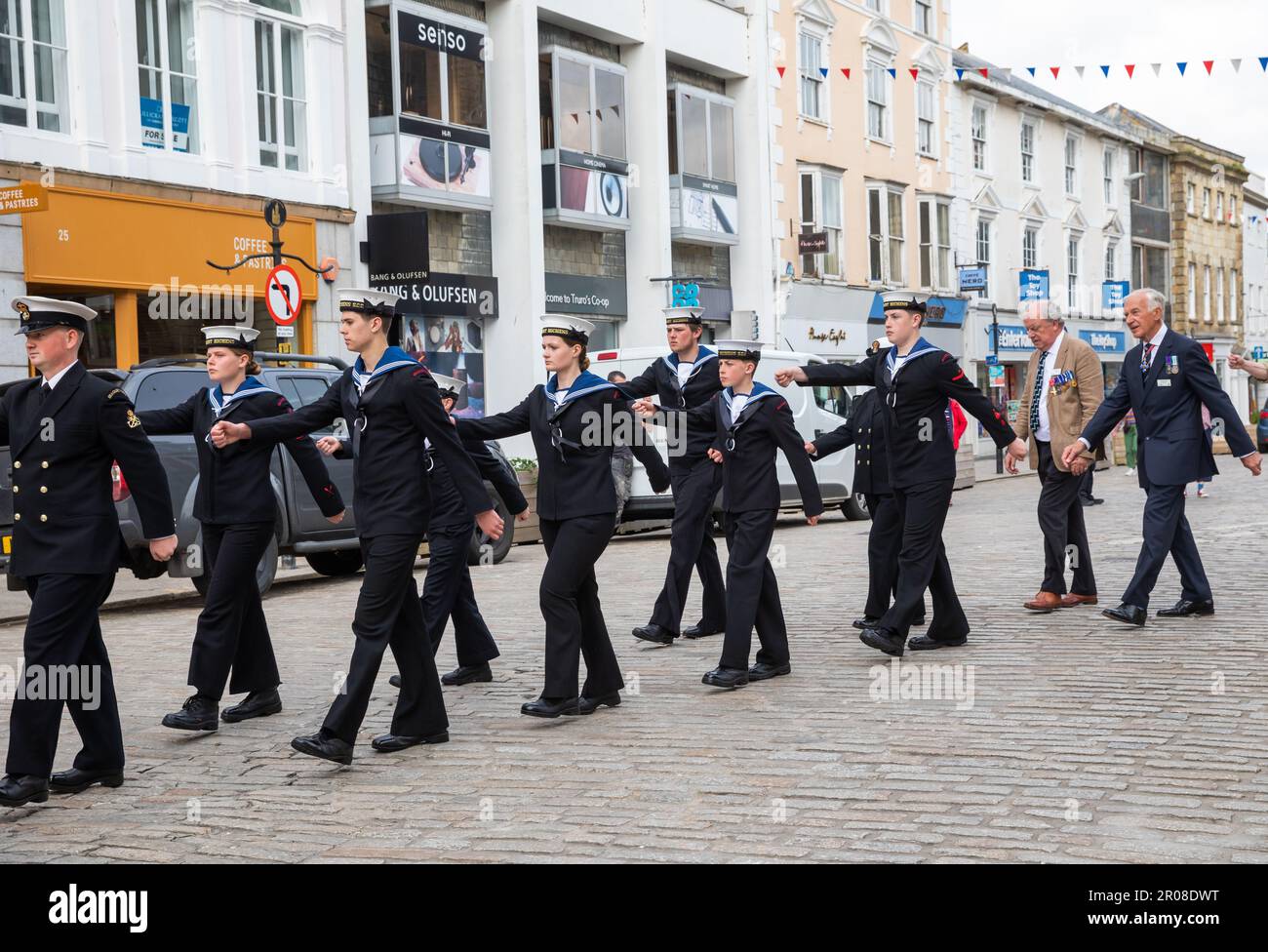 Truro,Cornwall,7th May 2023,A Coronation Parade took place in Truro ...