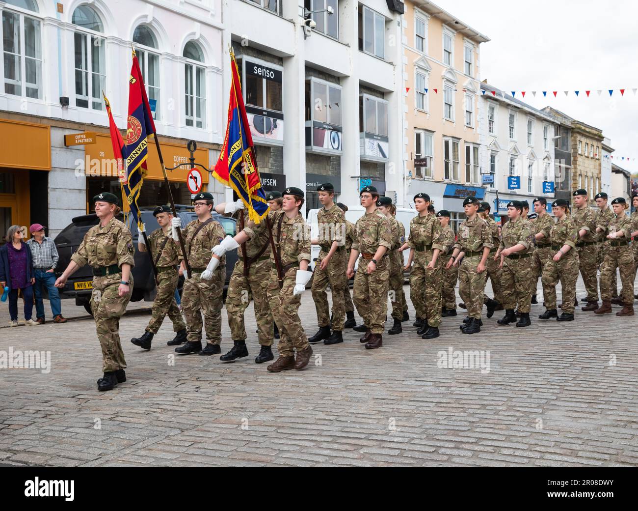 Truro,Cornwall,7th May 2023,A Coronation Parade took place in Truro ...