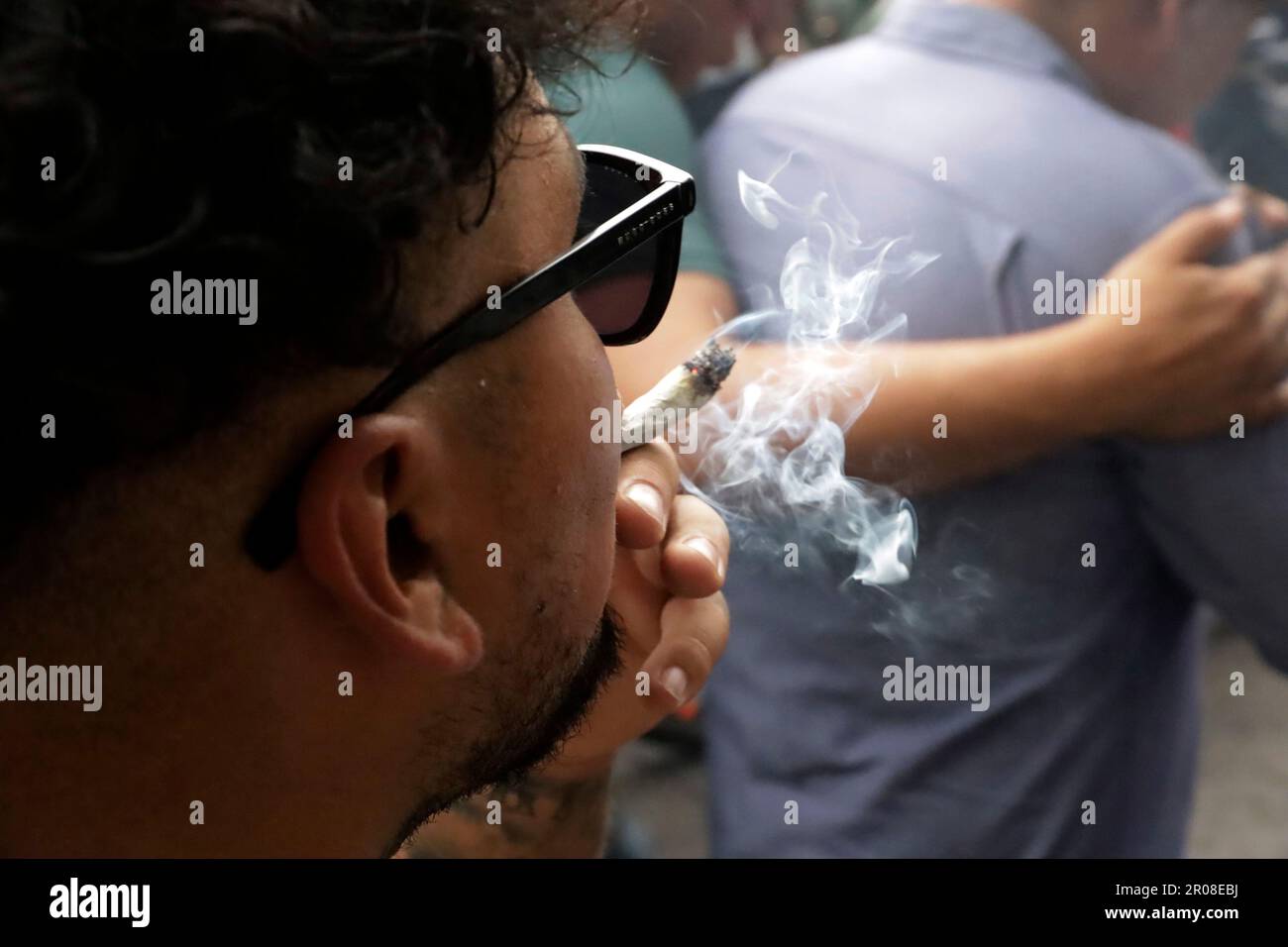 May 6, 2023, Mexico City, Mexico: Cannabis and marijuana users ...