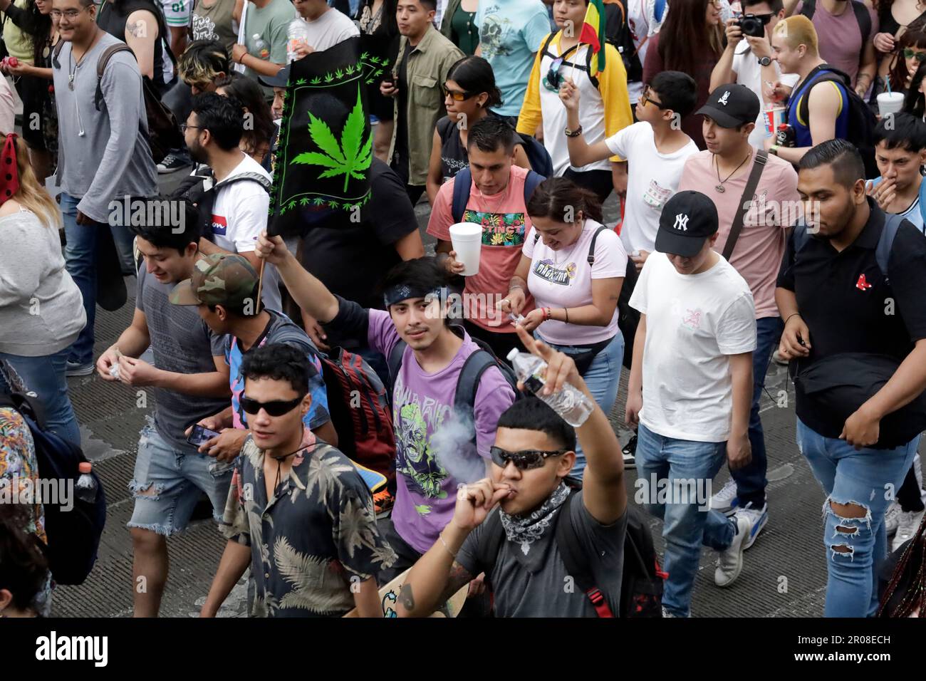 May 6, 2023, Mexico City, Mexico: Cannabis and marijuana users ...