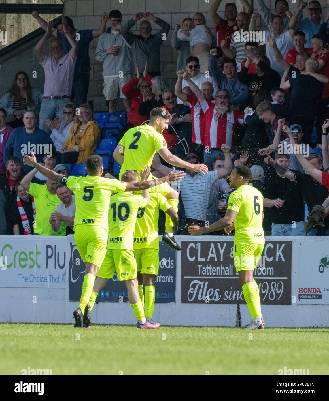 Deva Stadium, Chester, Cheshire, England, 7th May 2023. Brackley Town ...
