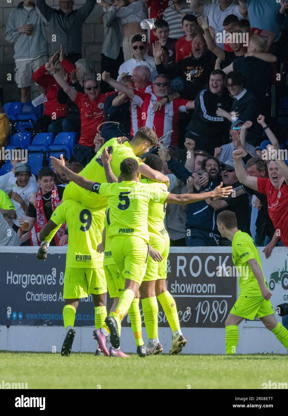 Deva Stadium, Chester, Cheshire, England, 7th May 2023. Brackley Town ...