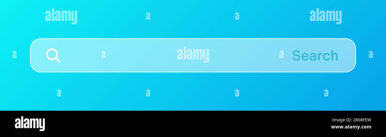 Transparent search bar. Internet browser engine with search box ...