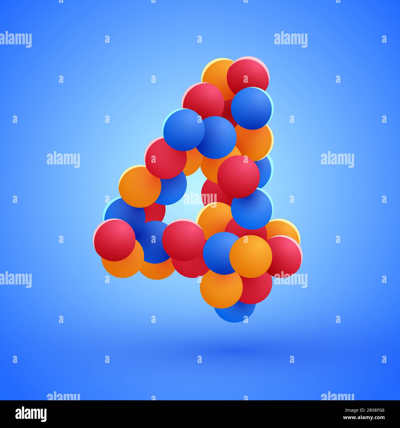 Four balloons Stock Vector Images - Alamy