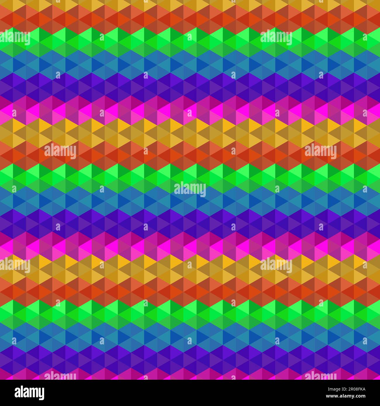 Abstract bright rainbow colored background with triangular shapes ...