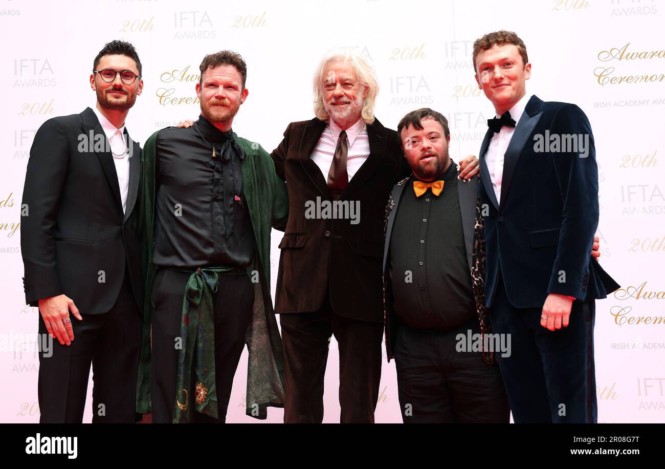 (left to right) Tom Berkeley, Seamus O'Hara, Bob Geldof, James Martin ...