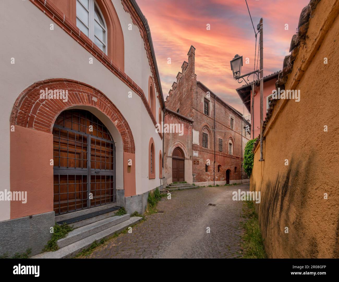 Pinerolo, Turin, Piedmont, Italy - April 29, 2023: Palace of the ...