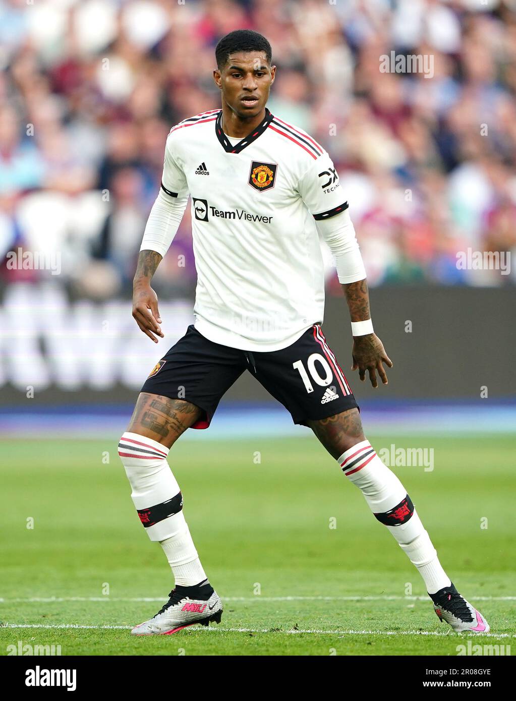 Manchester United's Marcus Rashford in action during the Premier League ...